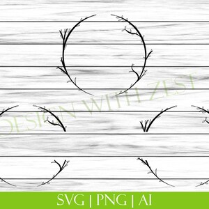 Simple Wreath Svgs Designs Digital Download | Pngs | AI File - Etsy