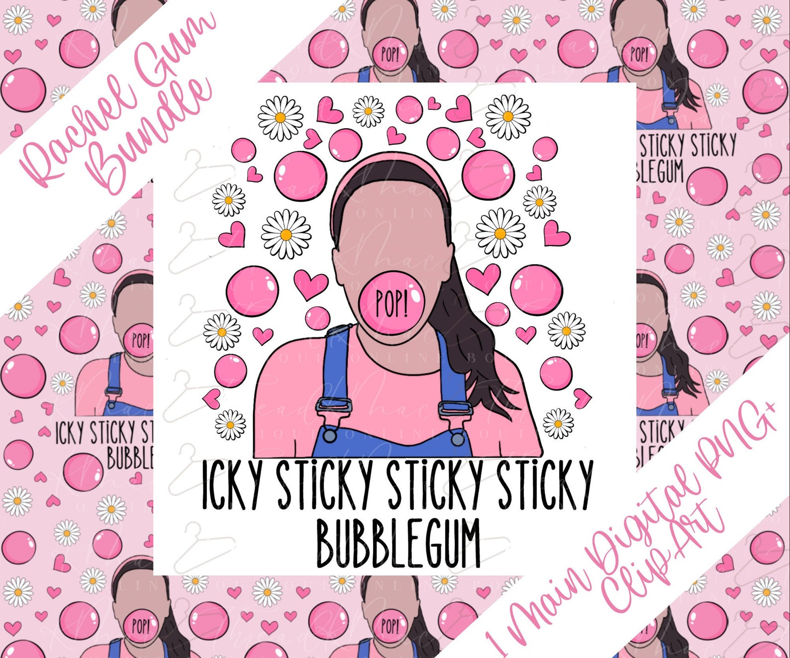 Rachel PNG Rachel Icky Sticky Bubblegum Preschool Pop - Etsy