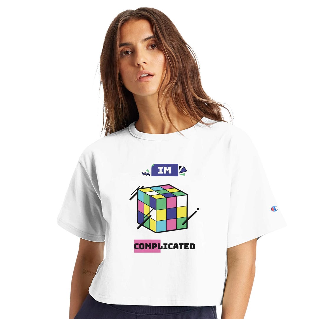 I'm Complicated Rubik's Cube - Women's Style - Funny Cheesy Shirt ...