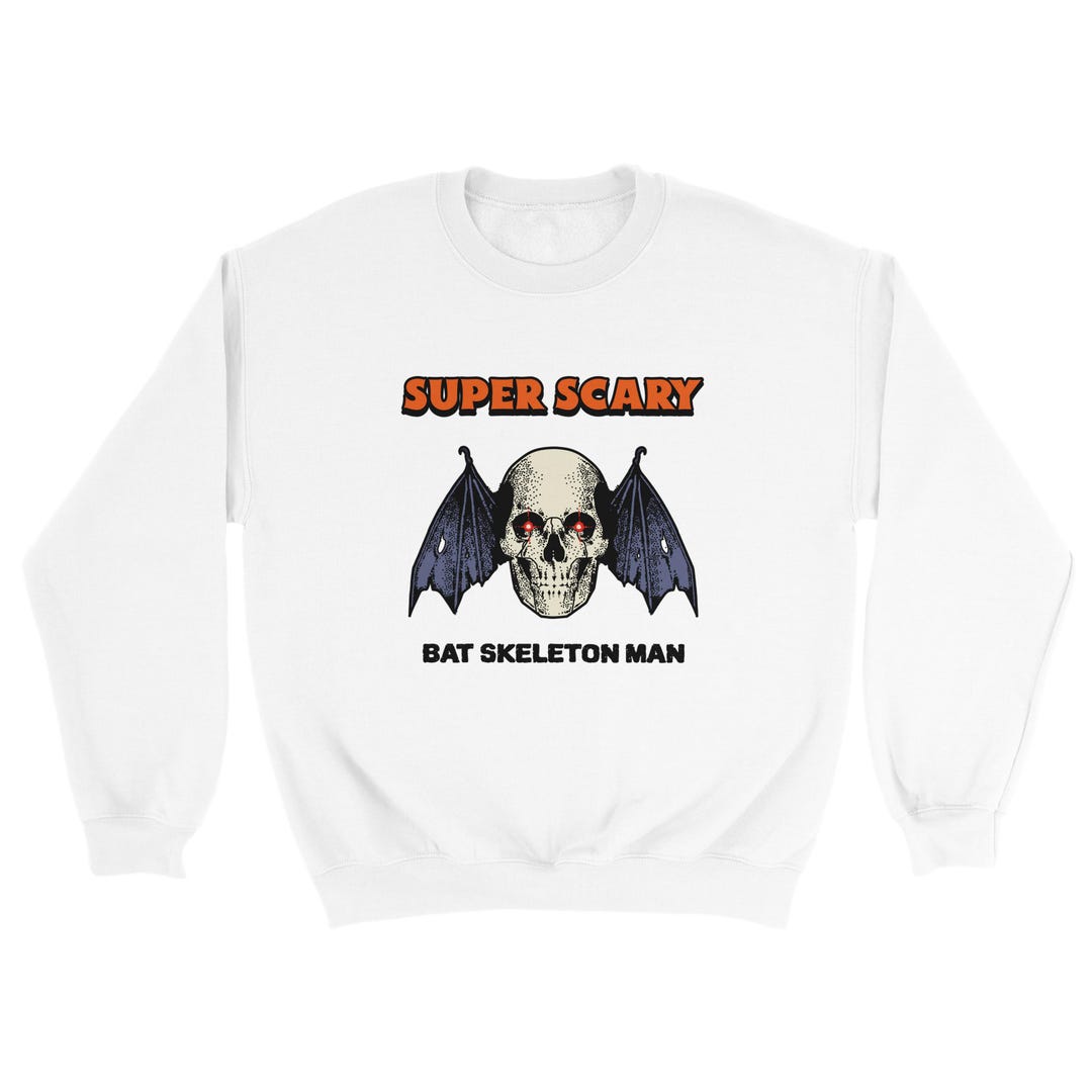 Super Scary Bat Skeleton Man! Comedic Clothing - Goofy Threads - Etsy