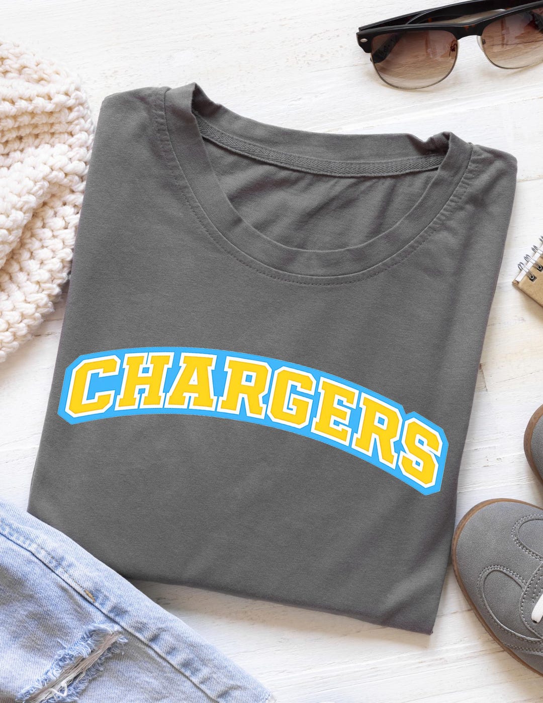 Chargers PNG | Football Team Word Art | Game Day Shirt Design ...