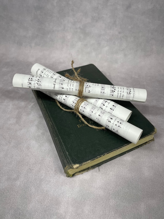 Vintage Hymnal Music Scroll | Etsy