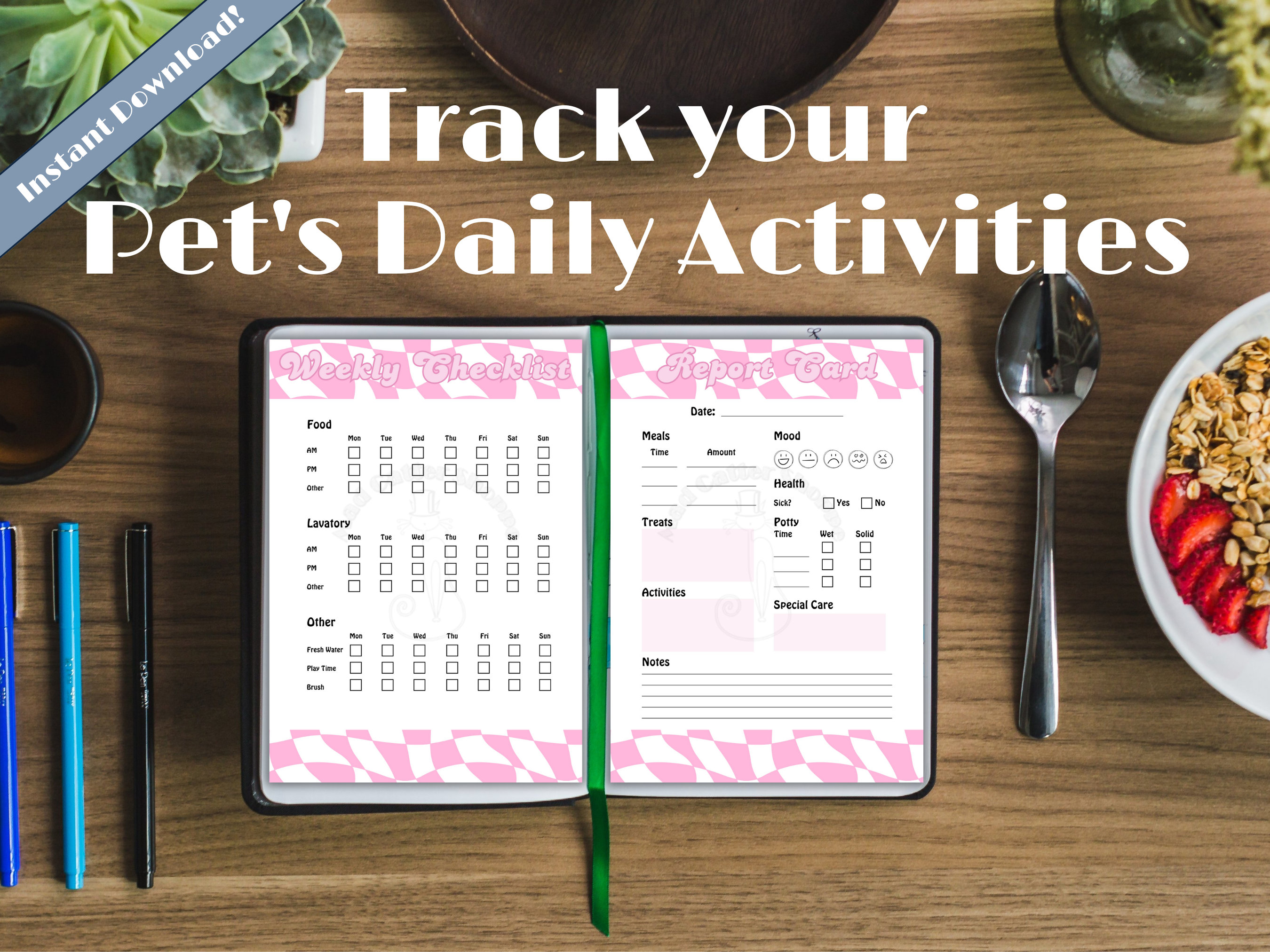 Complete Pet Care Planner Printable Dog and Cat Care Tracker, Pet ...