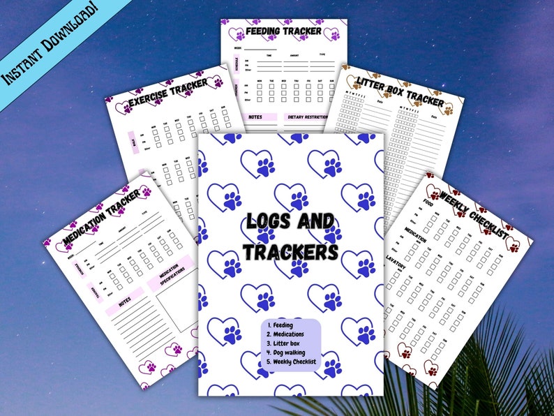 Complete Pet Care Planner Printable Dog and Cat Care Tracker - Etsy