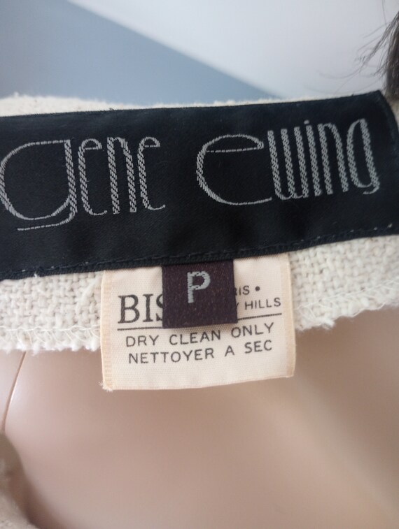 Designer 1980s Gene Ewing, BIS, burlap loose fitting … - Gem