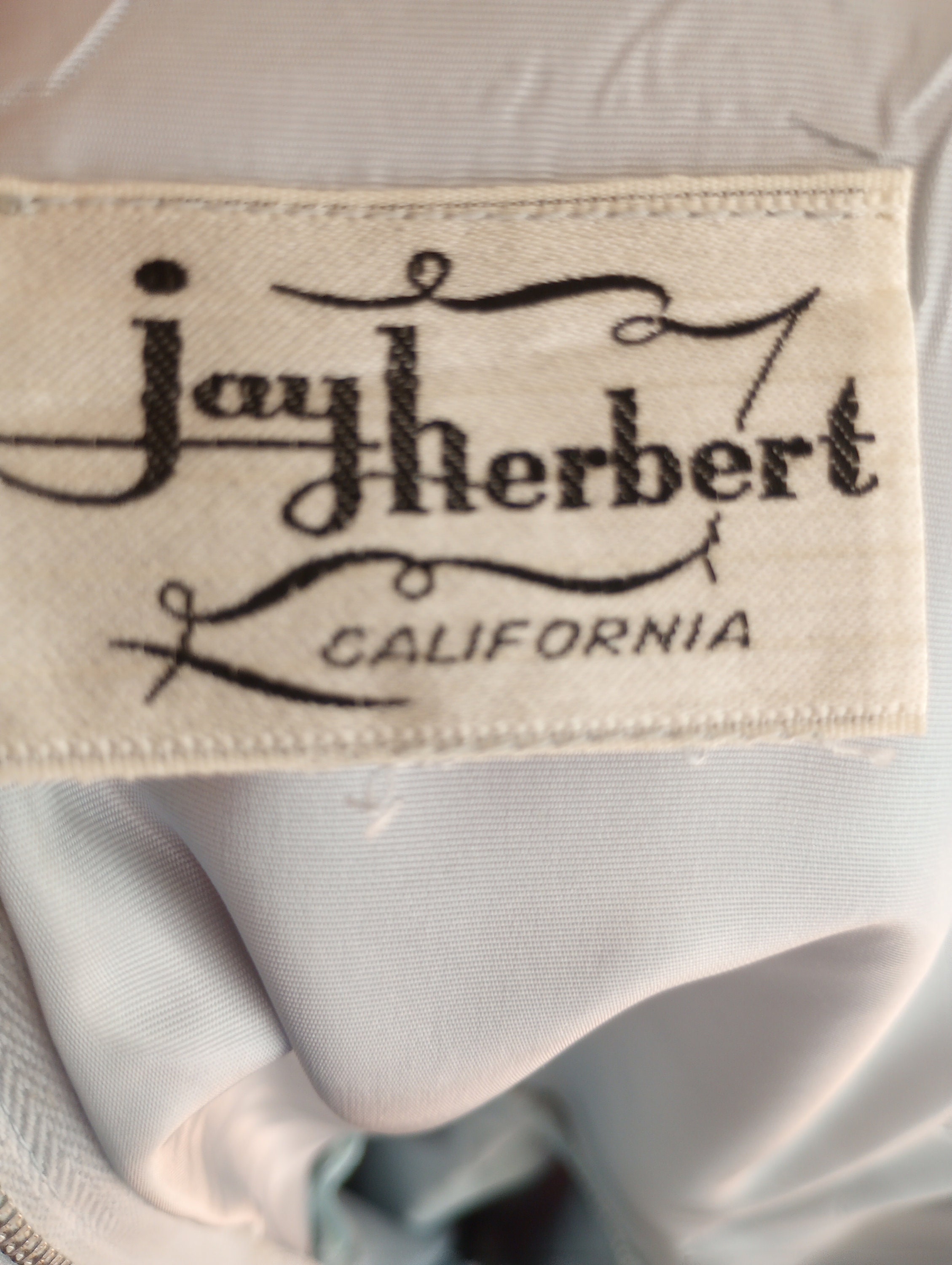 1950s Fit and Flare Light Blue Prom Dress, Jay Herbert, Women's Small ...