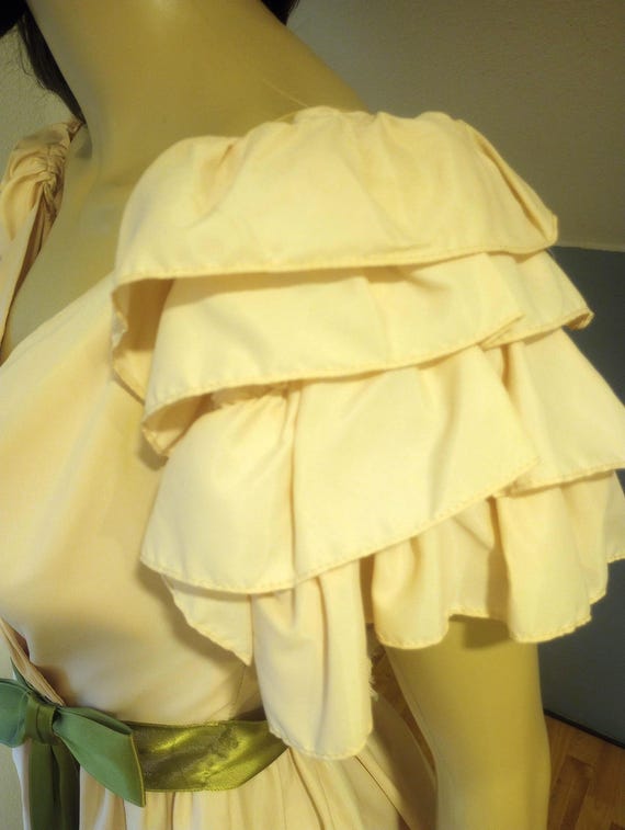 Mid century champagne pink prom dress, 1950s prom dre… - Gem