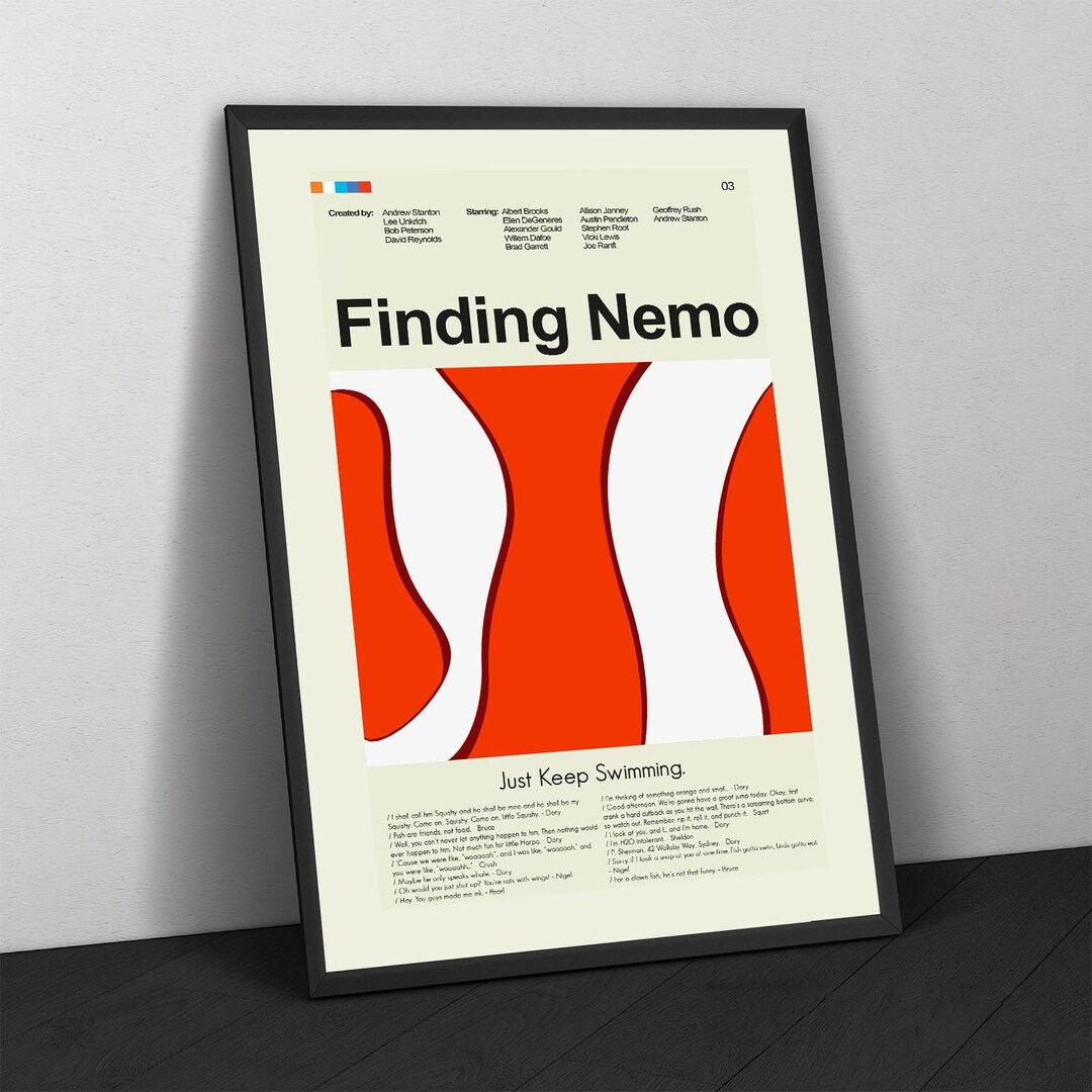 Finding Nemo Clown Fish Print Halloween Christmas Wall Art - Etsy