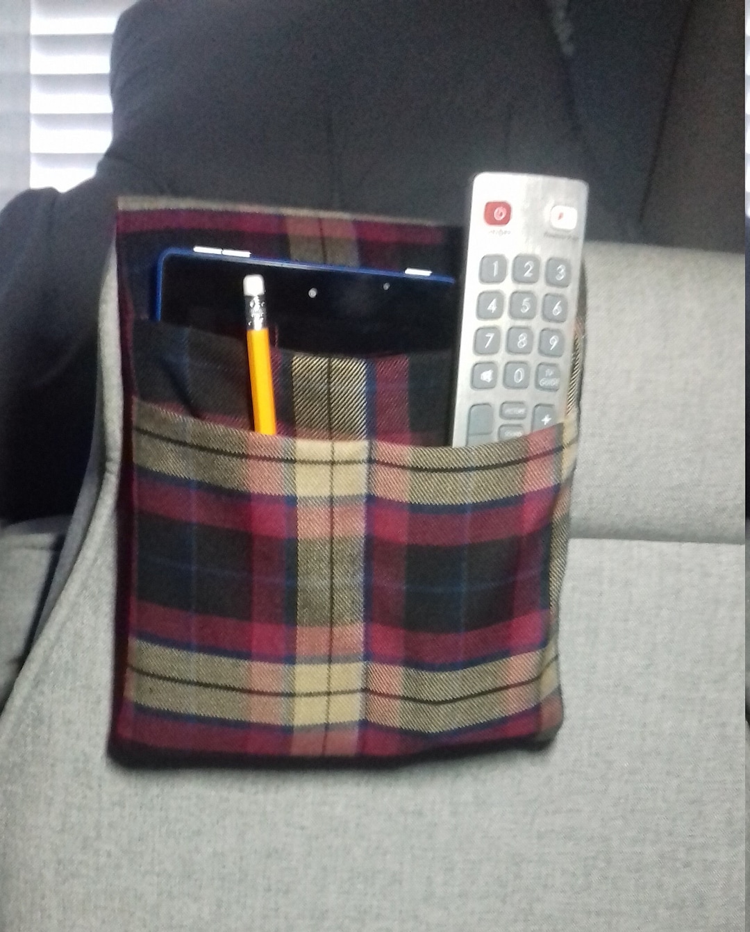 Sofa Tv Remote Control Caddy Game Controller Pouch Phone - Etsy