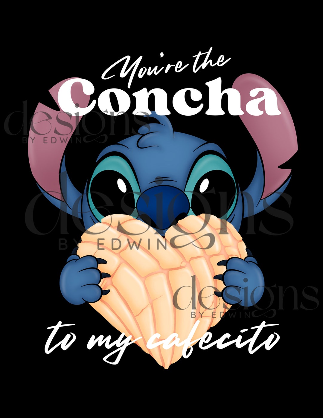 You're the Concha to My Cafecito PNG Design. Digital Download. - Etsy