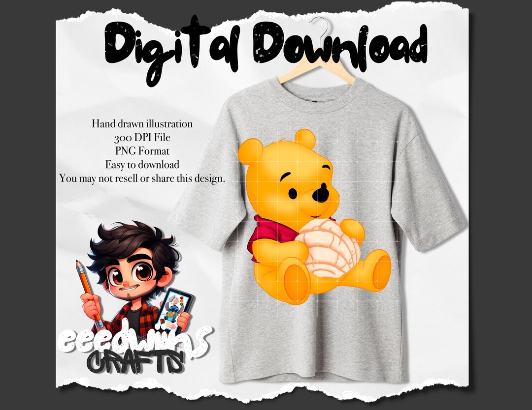 Cute Concha Character Shirt Design PNG Design. Digital Design Download ...