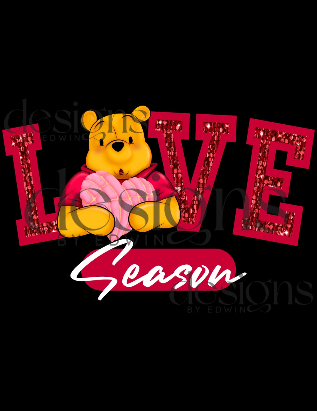 Love Season Pink Concha PNG Design. Digital Download. - Etsy