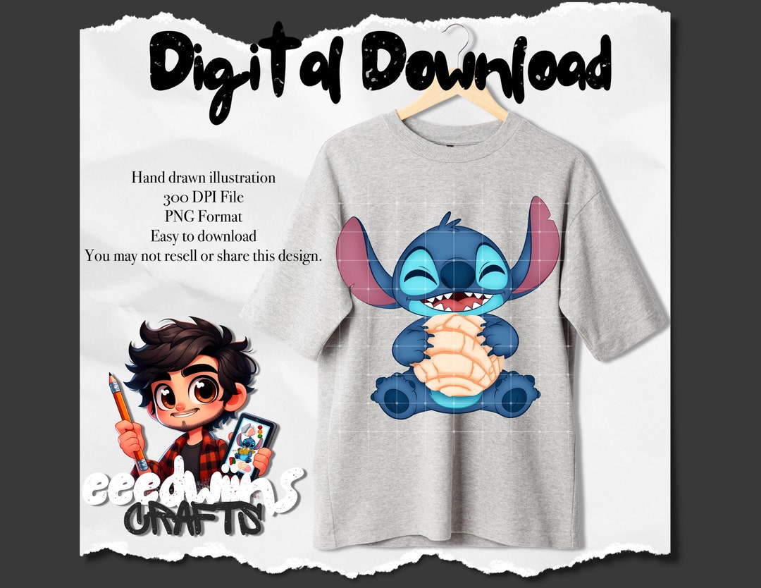 Cute Concha Character Shirt Design PNG Design. Digital Design Download ...
