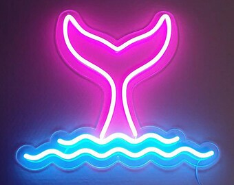 Neon Mermaid Light - Etsy