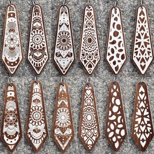 Diamond Shaped Pendants, 22 Designs! File for Laser - Etsy