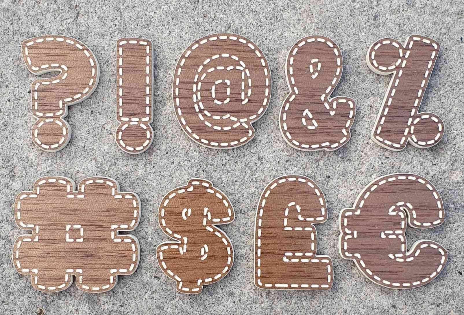 Alphabet 12, stitched Letters, File for Laser Cut. Updated Oct-23 - Etsy