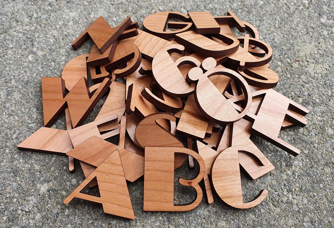 Alphabet 4, File for Laser Cut. Updated Oct-23 - Etsy