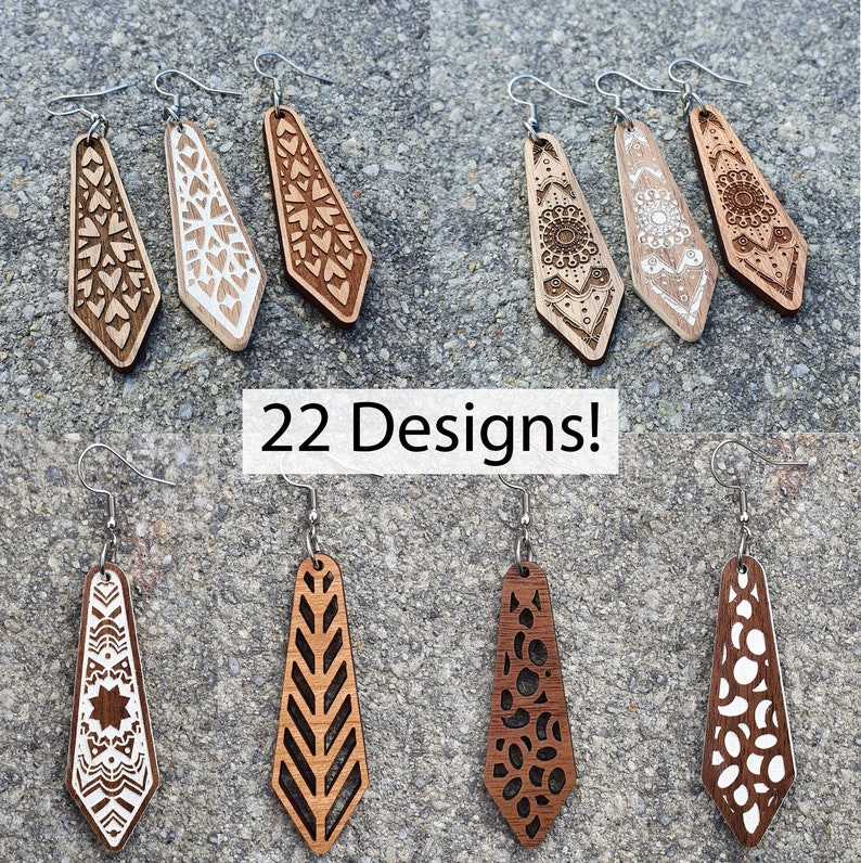 Diamond Shaped Pendants, 22 Designs! File for Laser - Etsy