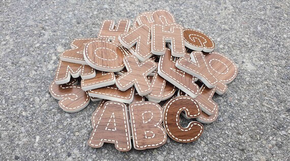 Alphabet 12 stitched Letters File for Laser Cut | Etsy
