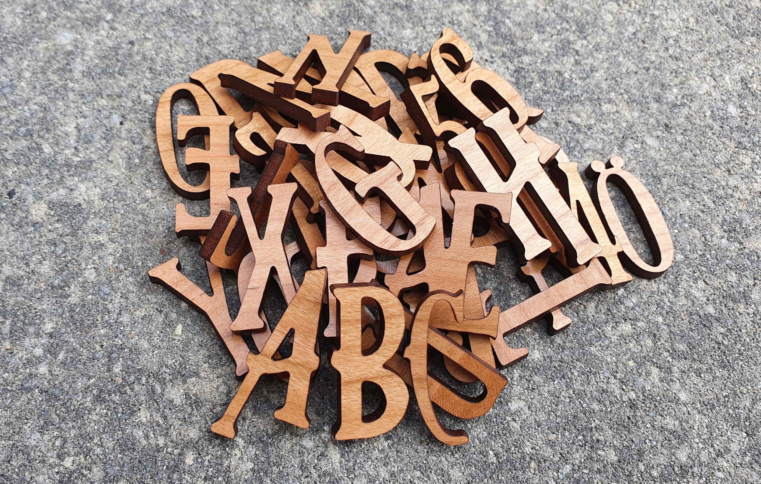 Alphabet 5, File for Laser Cut. Updated Oct-23 - Etsy