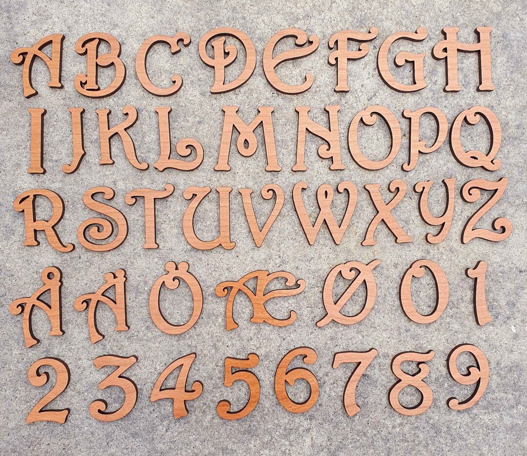 Alphabet 13, File for Laser Cut. - Etsy