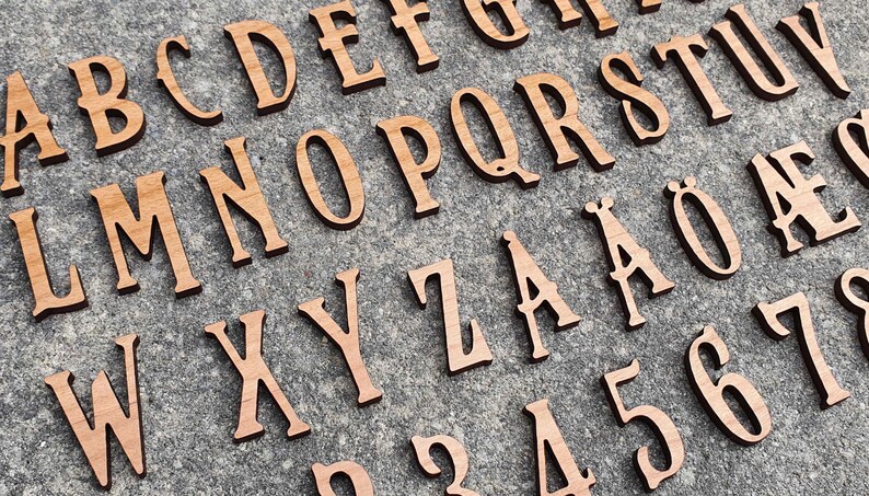 Alphabet 5, File for Laser Cut. Updated Oct-23 - Etsy