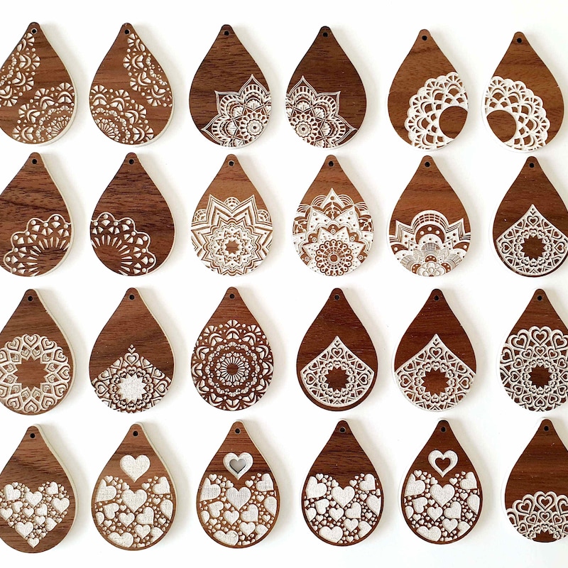 Laser Cut Earring Files - Etsy
