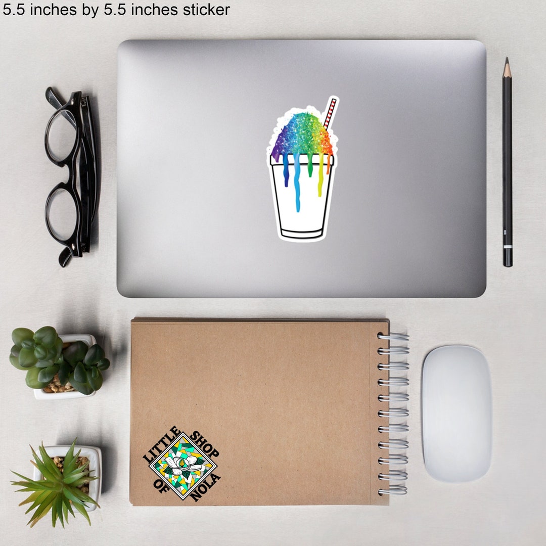 Rainbow Snowball Sticker Sweet Summer Snoball Planner Vinyl Decal ...
