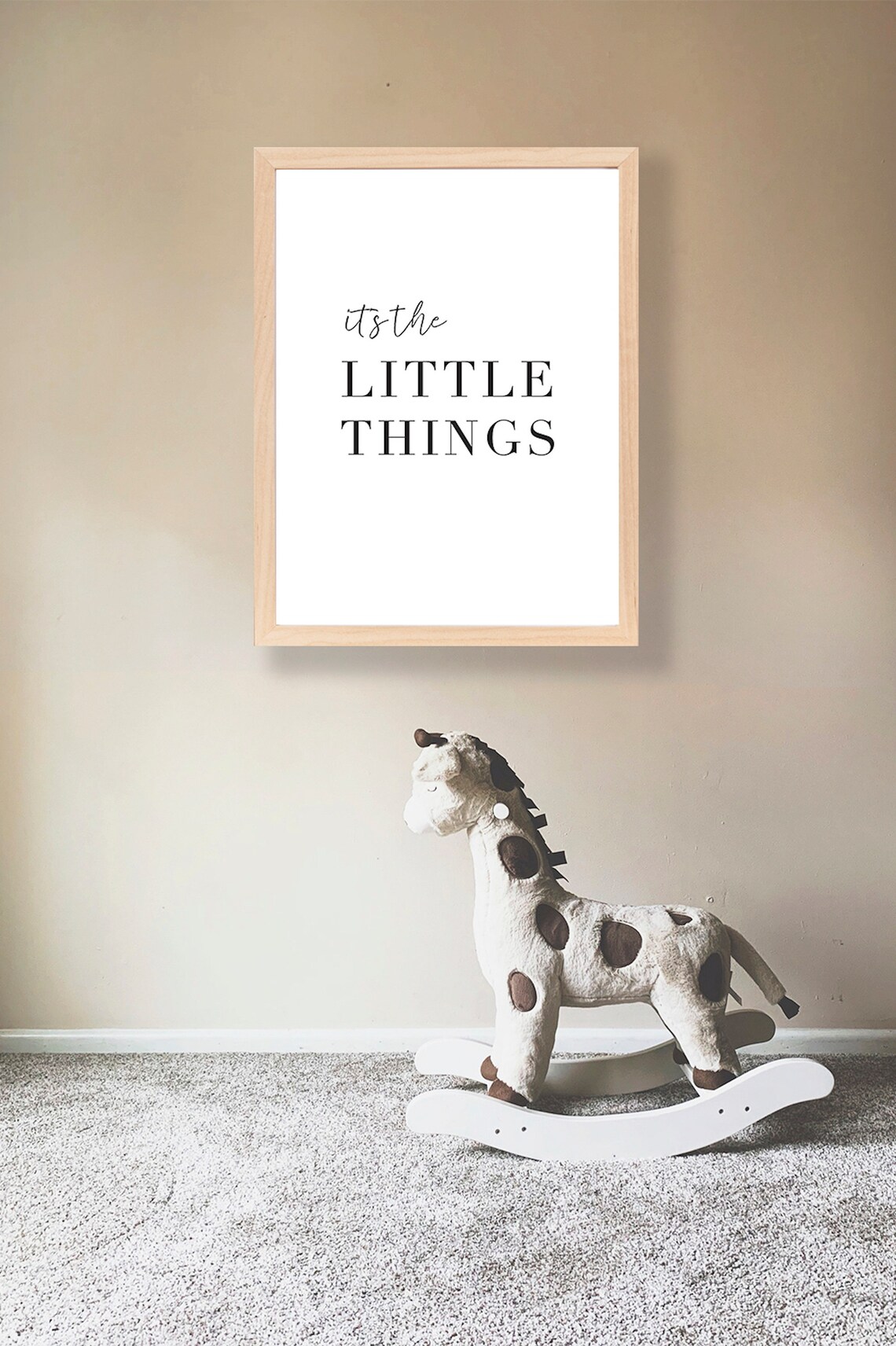 It's the Little Things Print - Minimalist Typography Art (digital ...