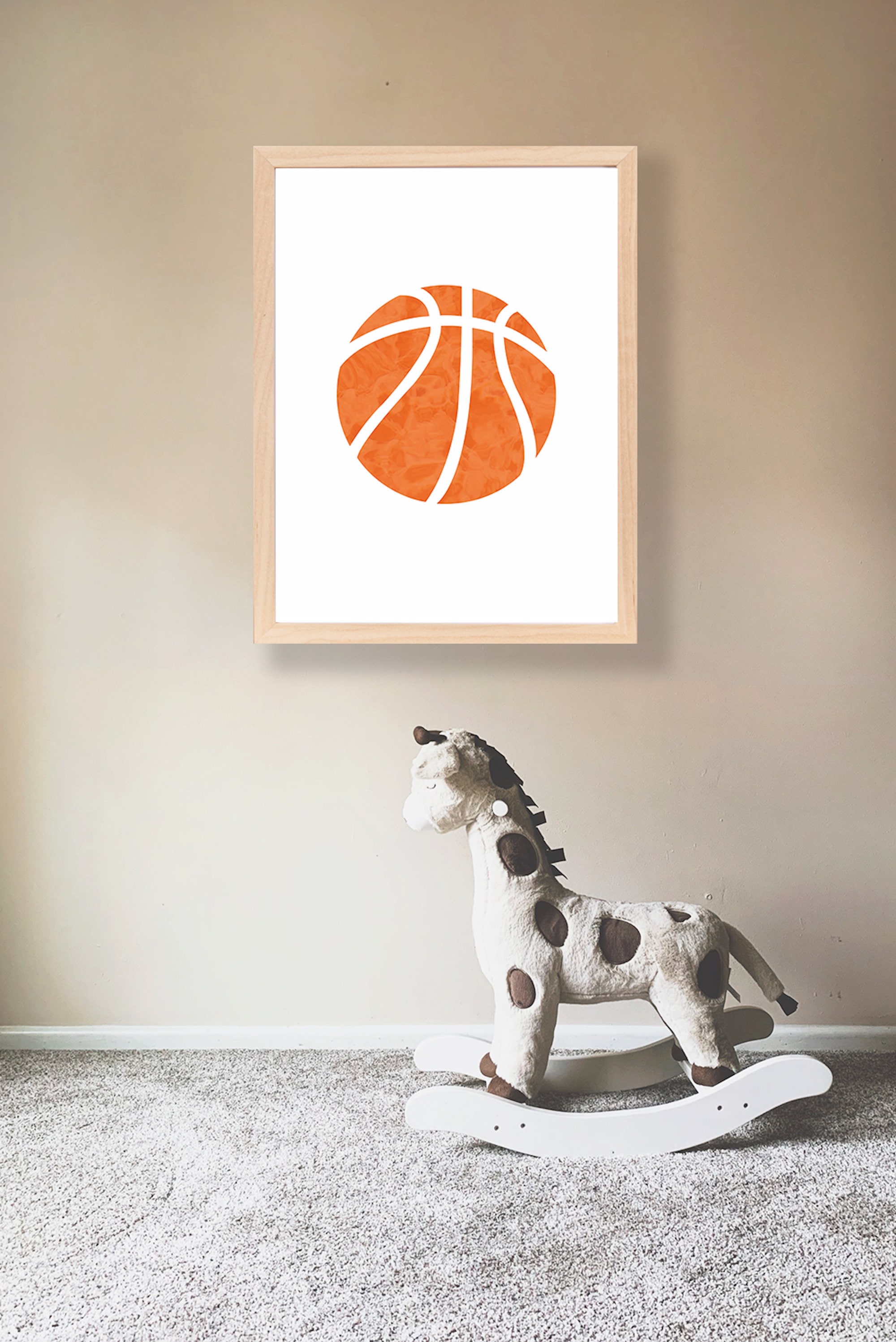 Basketball Water Texture Art Print, Kids Room Decor (digital Download ...