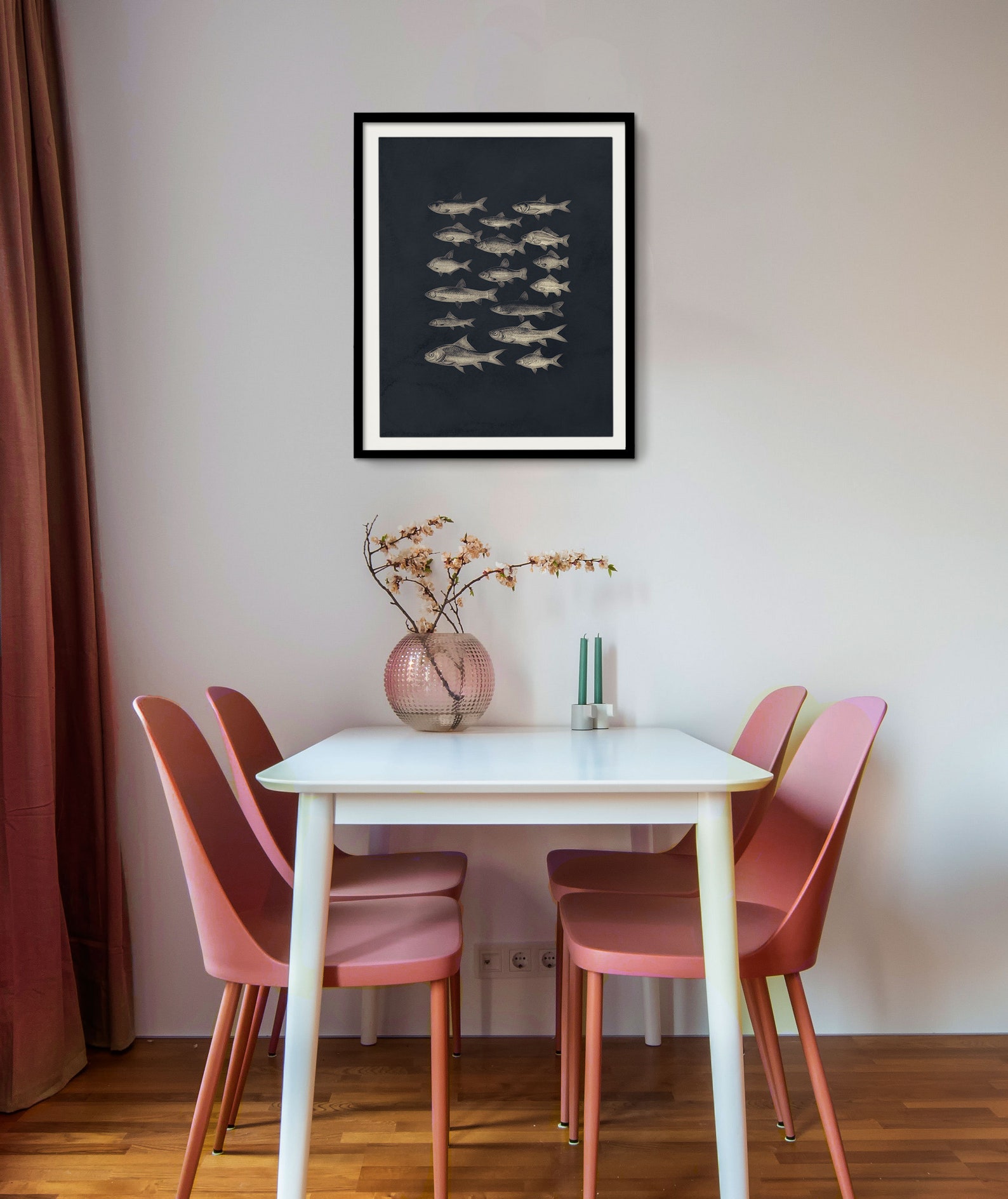 Black Fish Print: Nautical Coastal Wall Art (digital Download) - Etsy