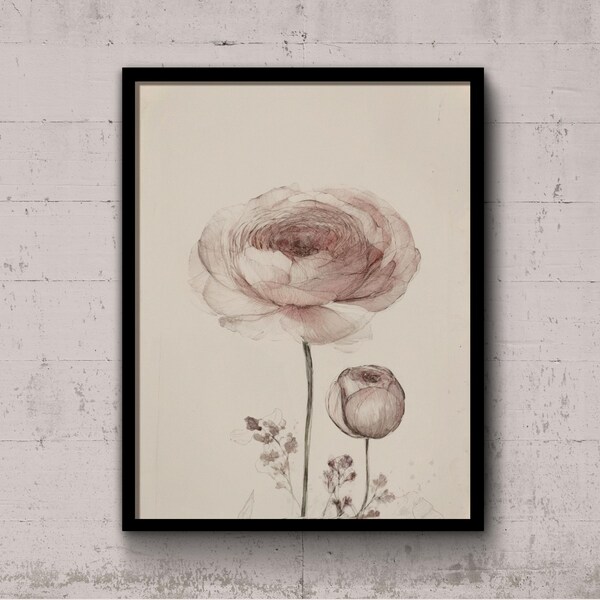 Beige Flowers - Etsy