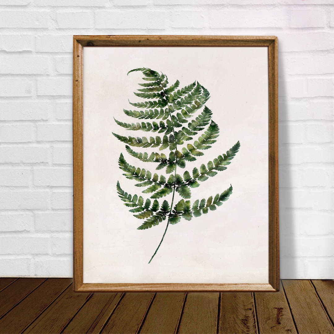 Fern Print, Vintage Botanical Prints, Fern Poster, Digital Prints, Fern ...