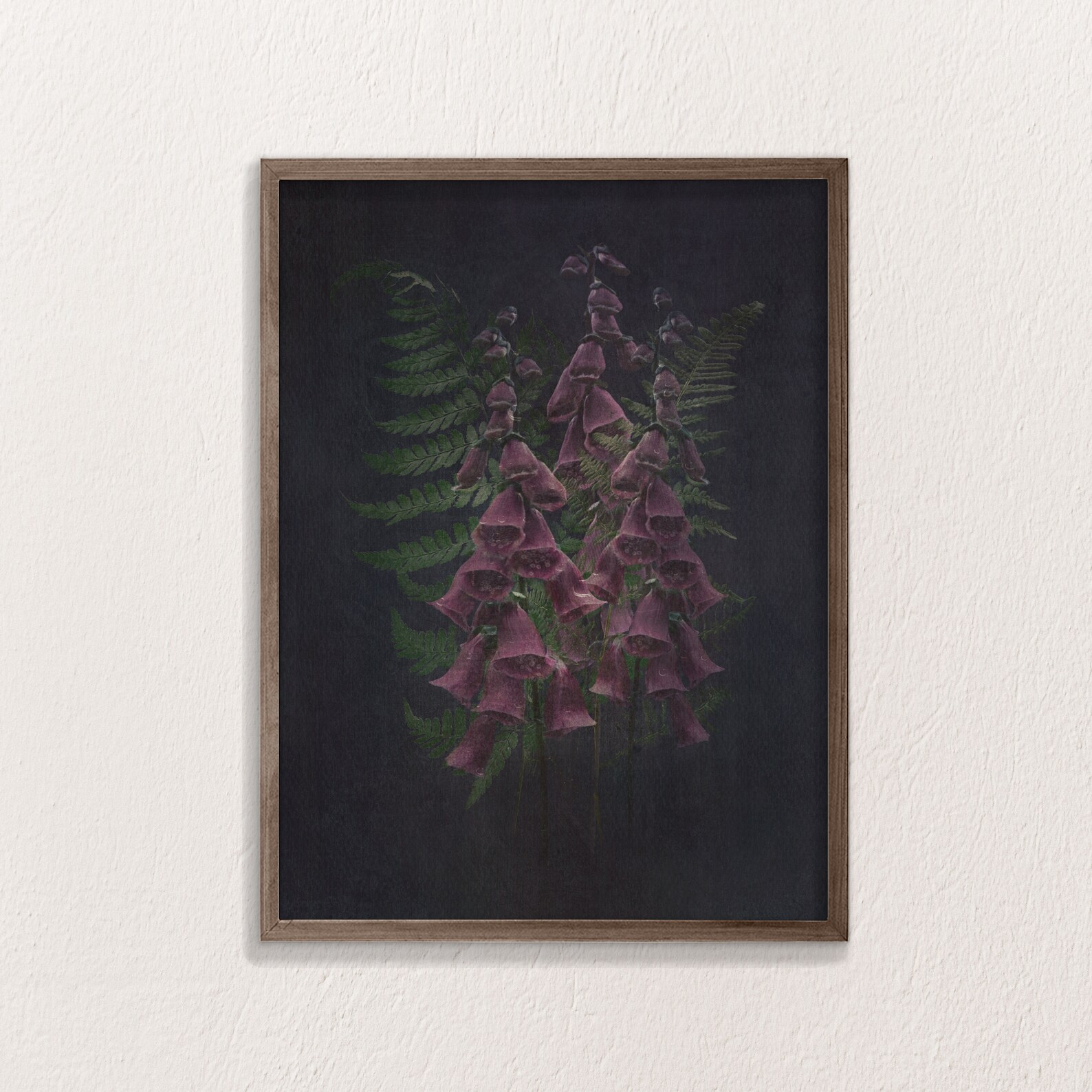 Black Background Botanical Print Dark Botanical Prints Black - Etsy