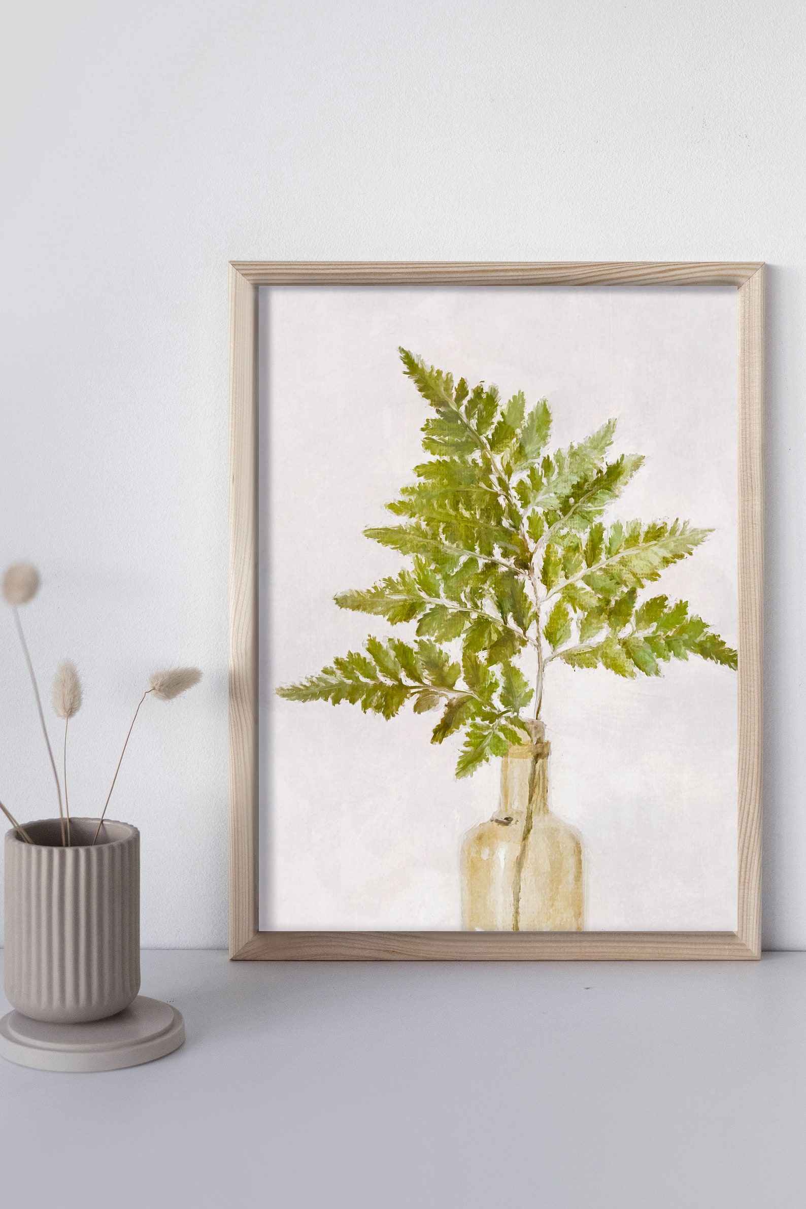 Fern Wall Art Botanical Prints Botanical Painting Abstract - Etsy