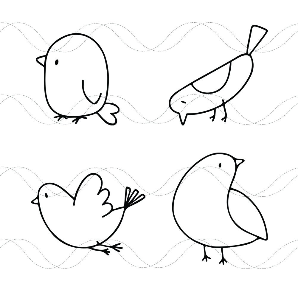 Cute Hand Drawn Bird Doodle Digital Download Svg Png Eps Pdf - Etsy