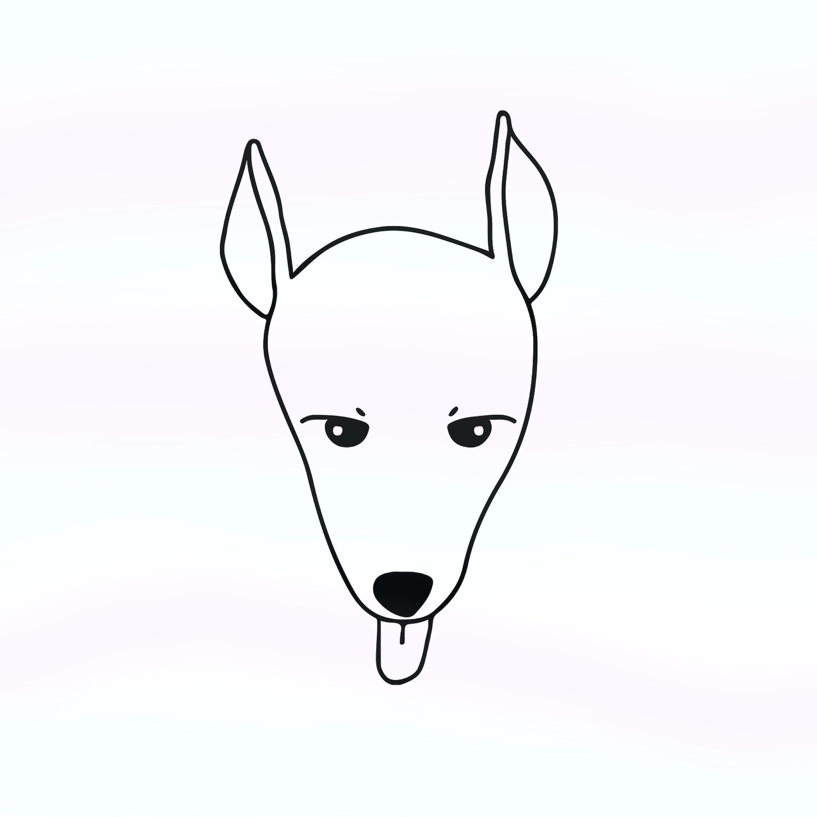 Cute Hand Drawn Tongue Out Dogs Doodle Digital Download Svg Png Eps Pdf ...