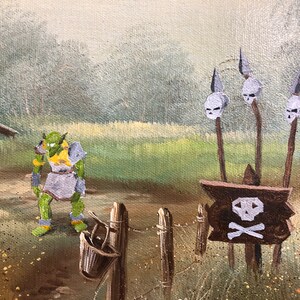 Old School Runescape OSRS Blue Party Hat BPHAT Fine Art Print of Hand ...