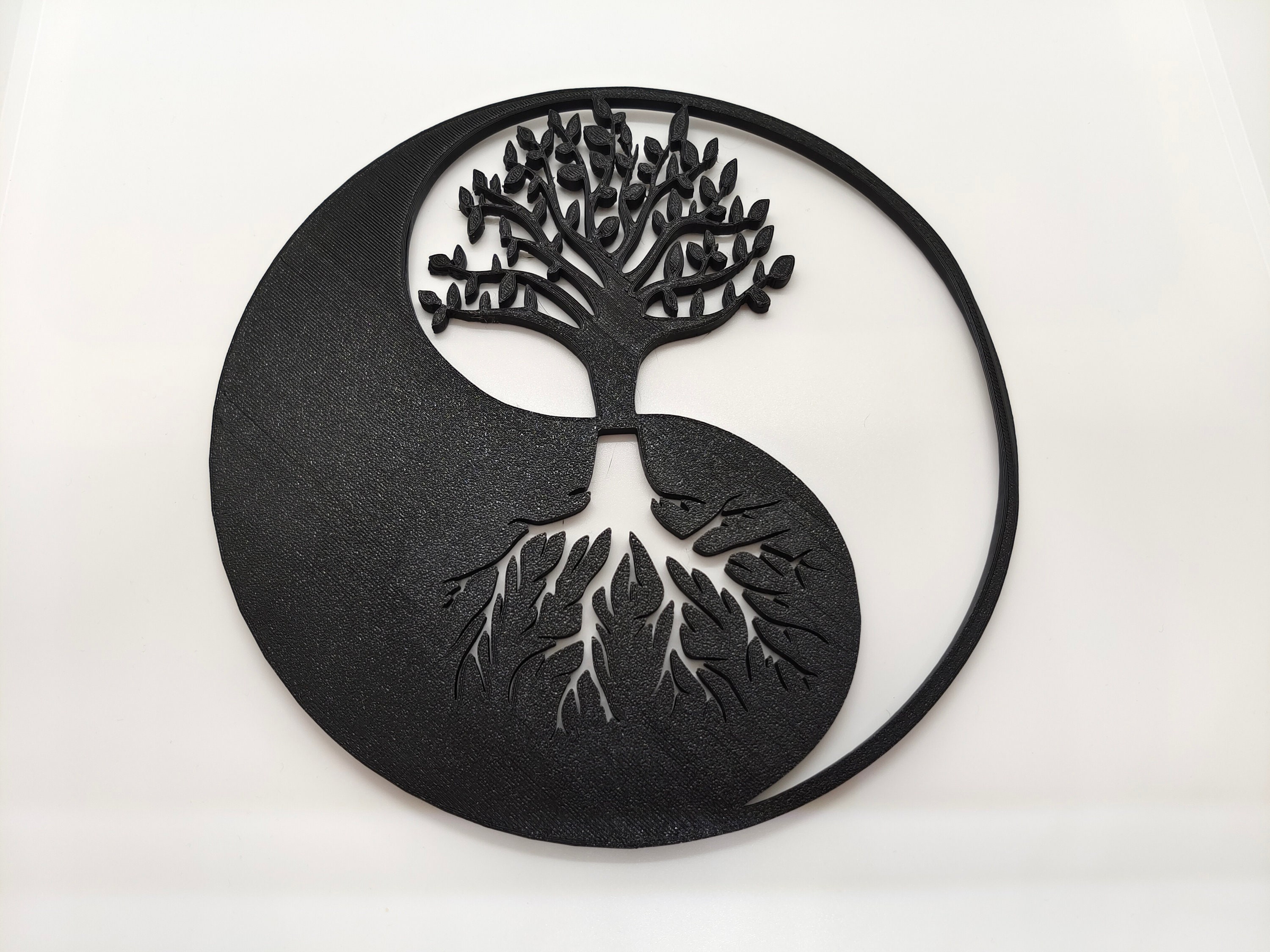 Yin & Yang Tree of Life Wall Art Hanging Decoration Modern Style - Etsy