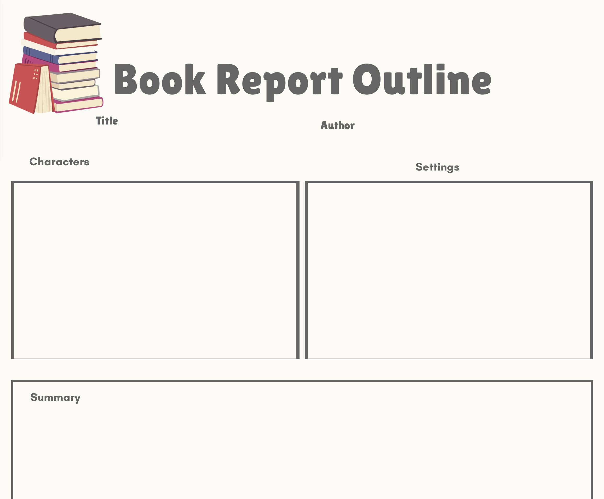 Book Report (in Color) - Etsy