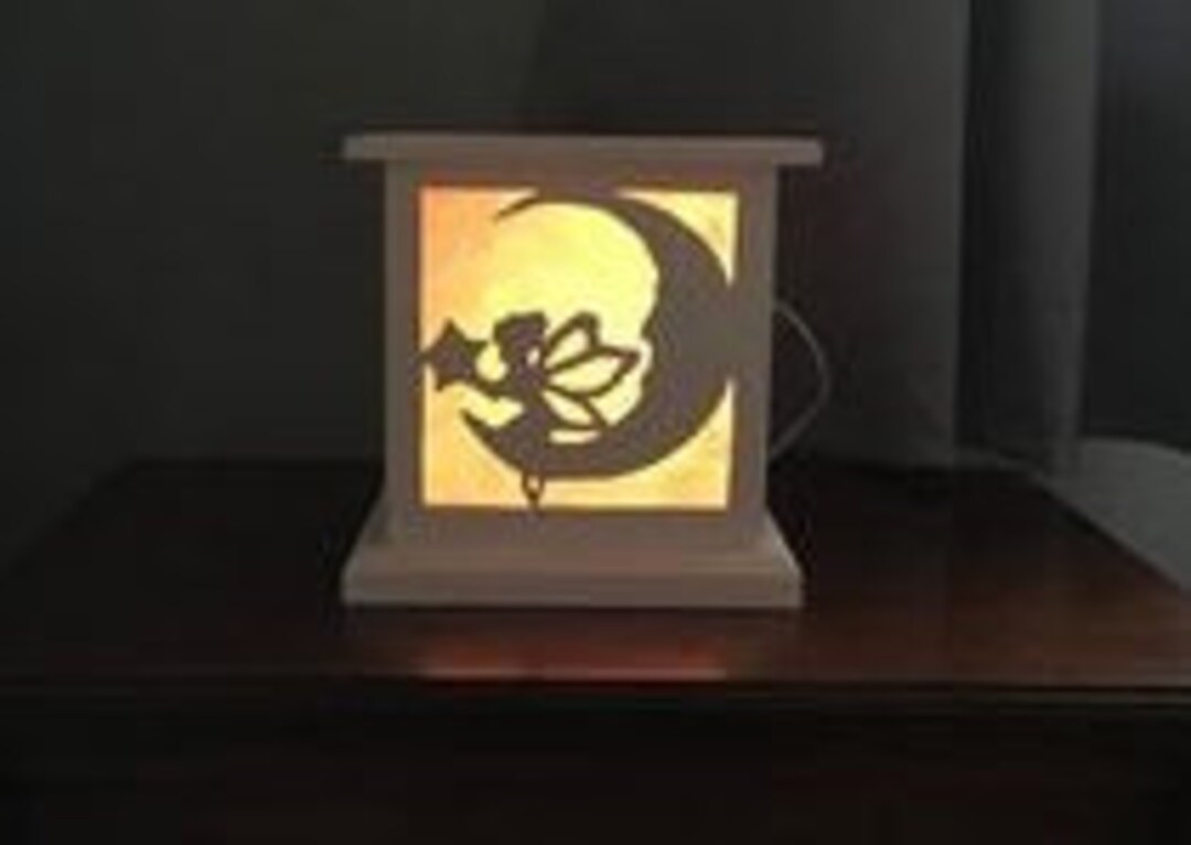 Wood Night Light, Lantern or Accent Table Lamp, Celestial Fairy, Little ...
