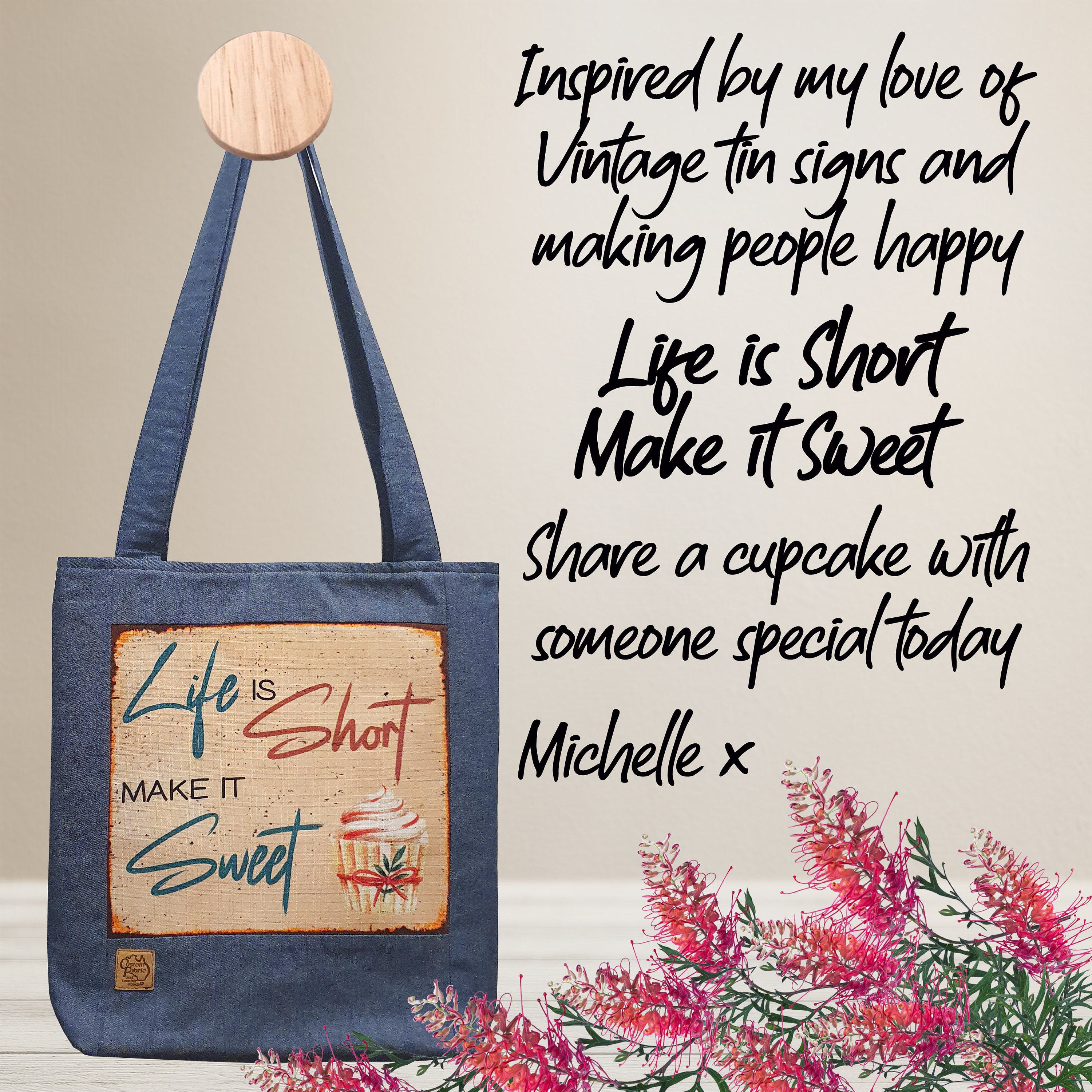 Life is Short, Make It Sweet - Quote on Tote Bag - Etsy