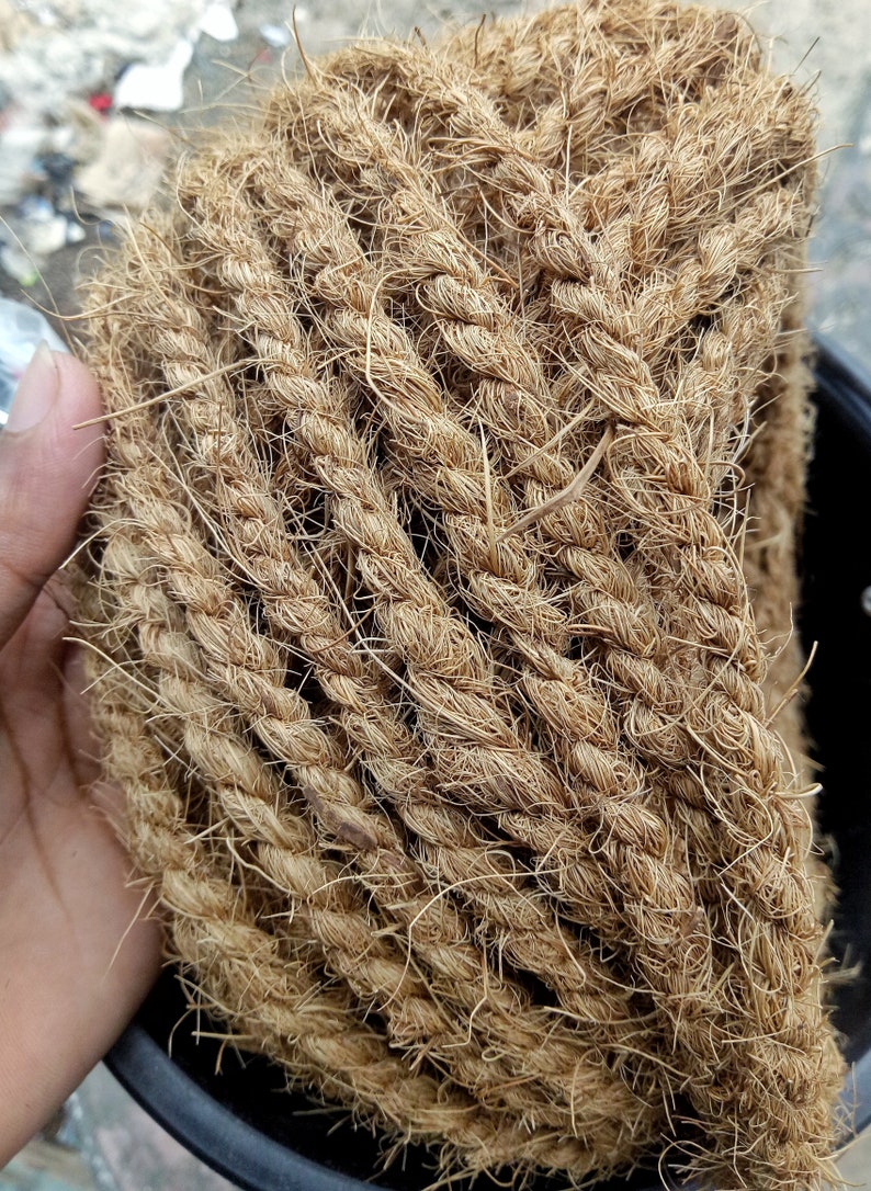 100% Natural Coconut Coir Rope Coconut Fiber Rope for Making Toys Art ...