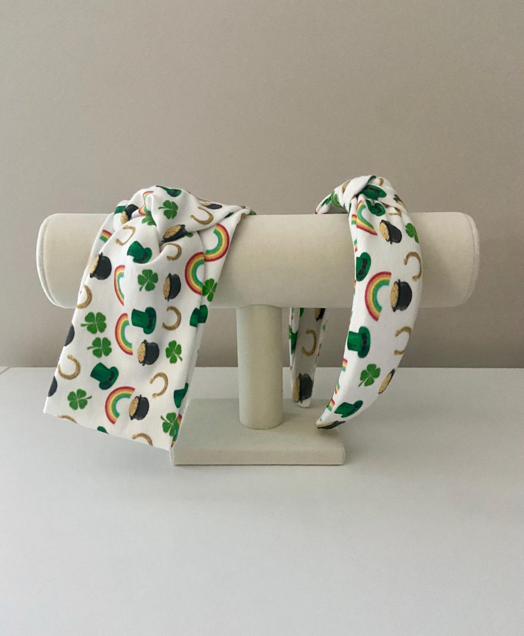St. Patrick's Day Hard Headband, Pot of Gold, Clover Women's Headband ...