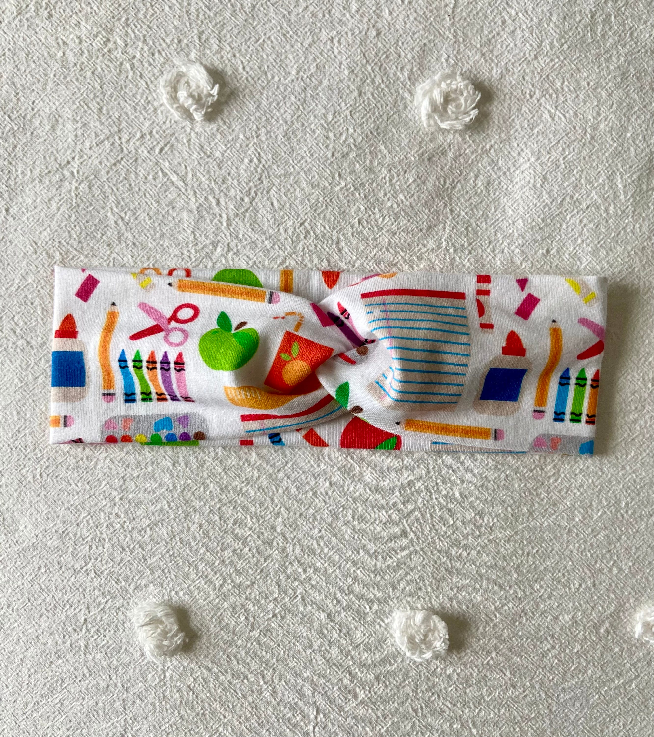 School Supplies Hard Headband, Back to School, First Day of School ...