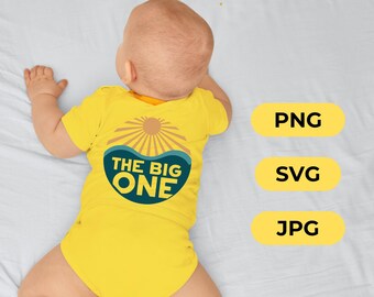 The Big One Svg, First Birthday SVG DXF PNG, Surf Ocean Beach Natural ...