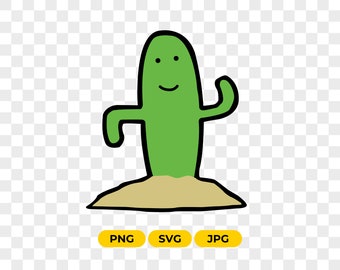 Cactus Design Digital Download SVG & PNG File - Etsy