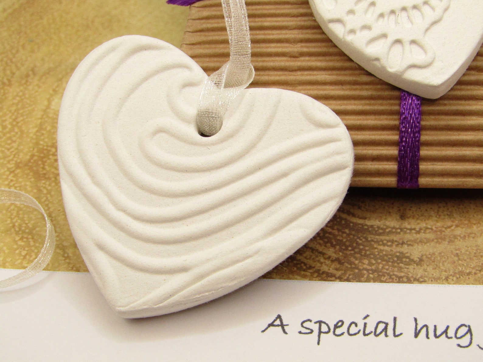Send a Sympathy HUG by Post Heart Personalised Gift for - Etsy UK