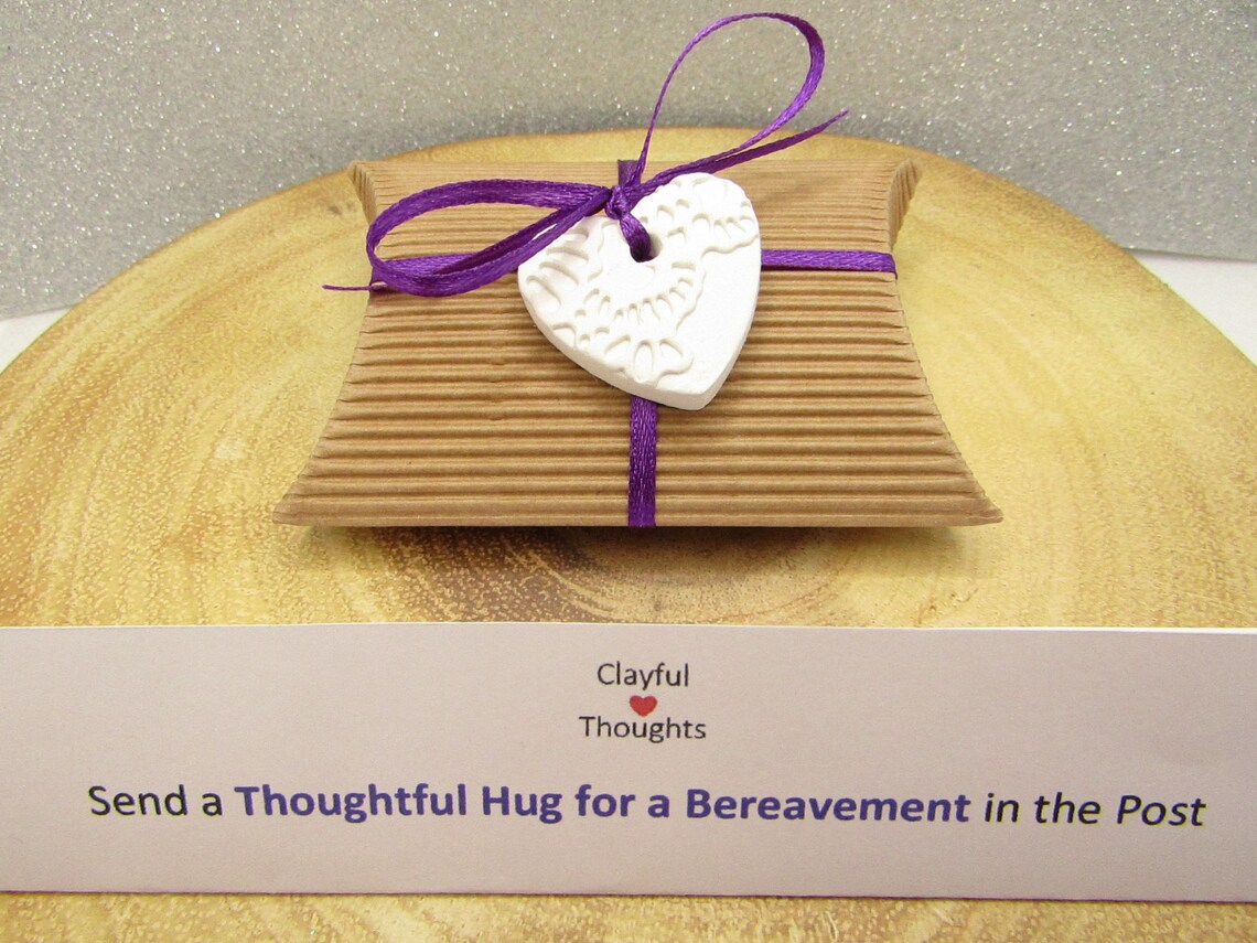 Send a Sympathy HUG by Post Heart Personalised Gift for | Etsy UK