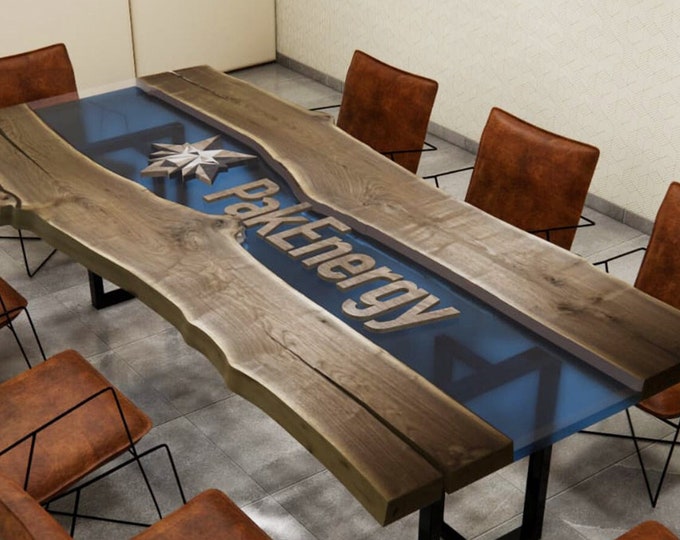 Custom Resin Conference Room Table, Personalized Boardroom Tables ...